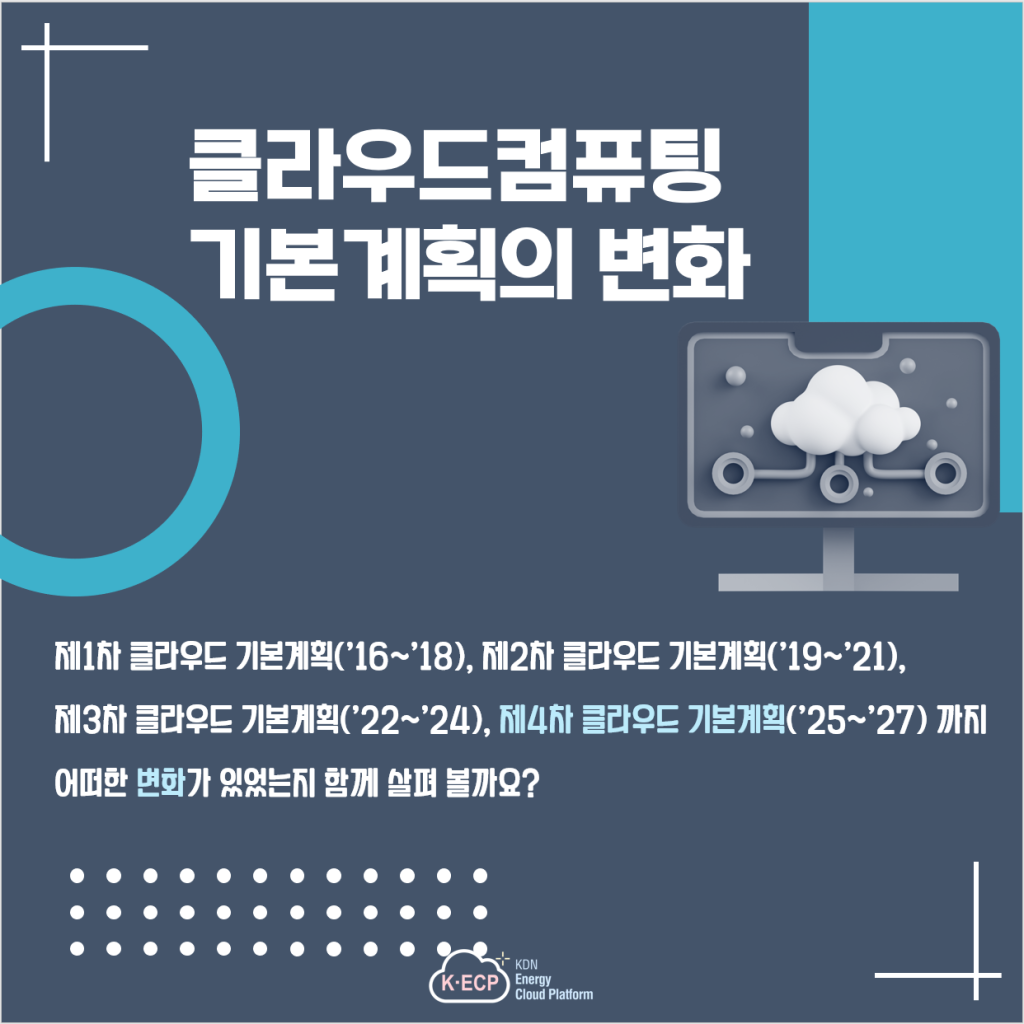 클라우드컴퓨팅 기본계획 변화 - K-ECP 공식 블로그
